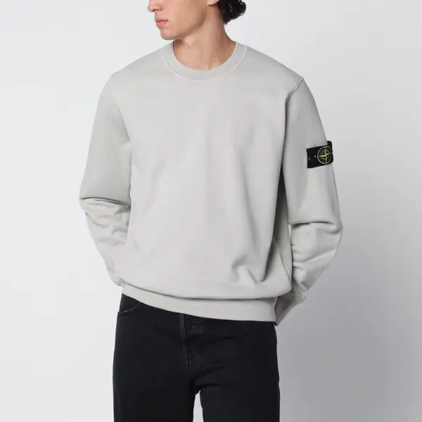 Stone Island Cotton Crewneck Sweatshirt - Grey