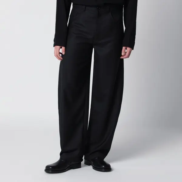 Séfr Wool-blend Trousers - Black