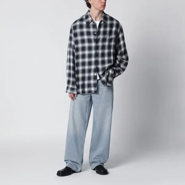 Our Legacy Every Shirt Reno Cowboy Relaxed-fit Checked Viscose Shirt