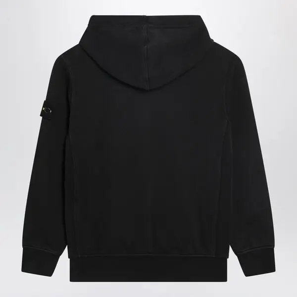 Stone Island Hooded Sweatshirt - Black