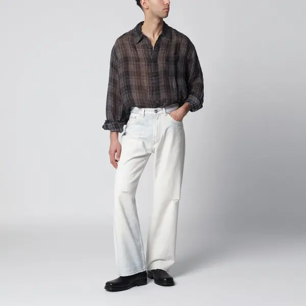Our Legacy Third Cut Relaxed-fit Jeans - White