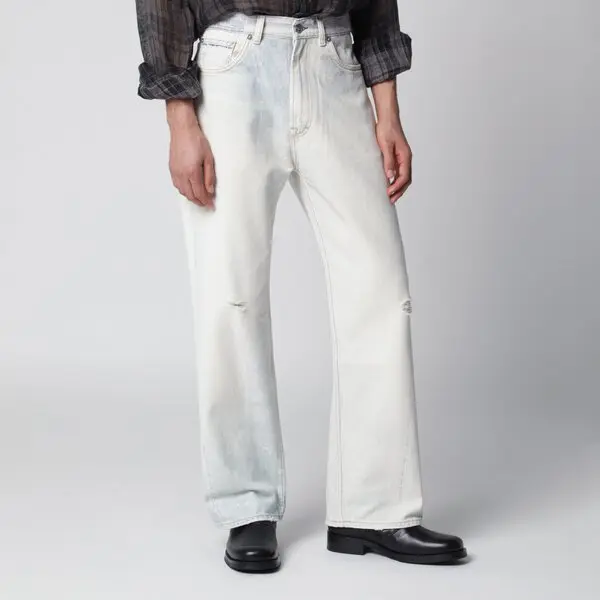 Our Legacy Third Cut Relaxed-fit Jeans - White