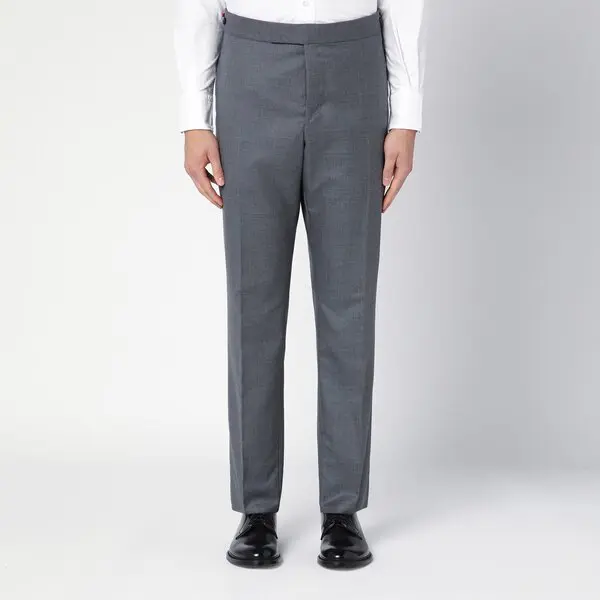 Thom Browne Wool Trousers - Grey