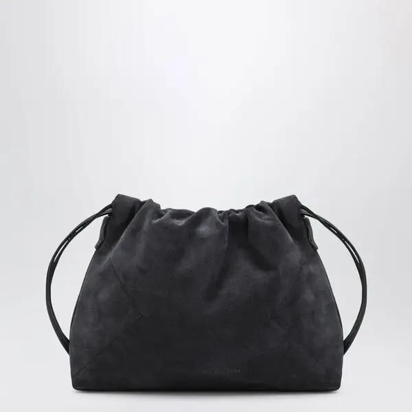 Brunello Cucinelli Suede Pouch With Monile Detailing