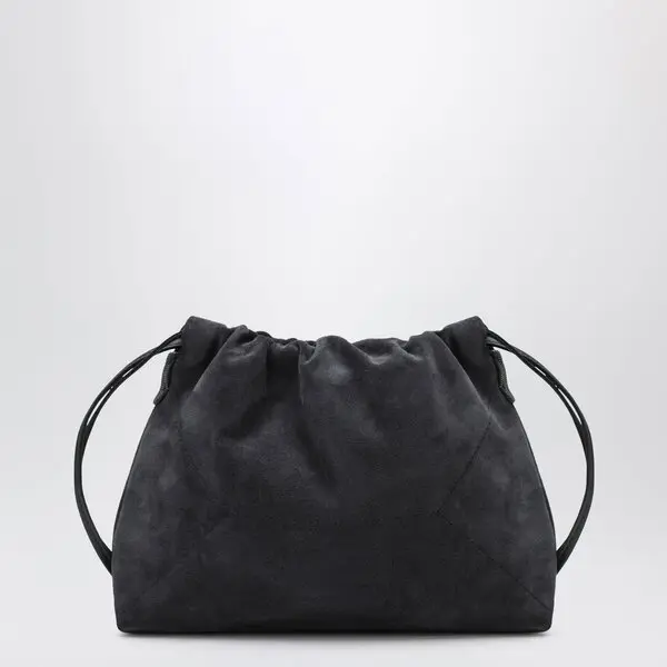 Brunello Cucinelli Suede Pouch With Monile Detailing