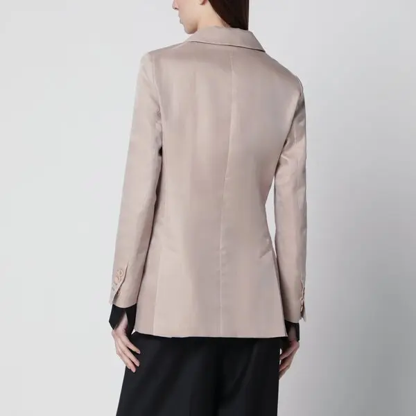 Max Mara Oversized Linen And Organza Blazer