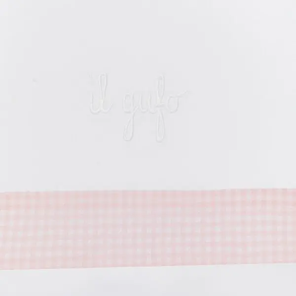 IL GUFO Cover With Pink Seersucker Border