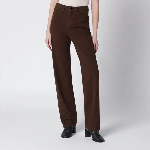 LEMAIRE Twill Trousers - Brown