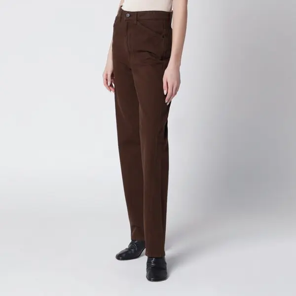 LEMAIRE Twill Trousers - Brown