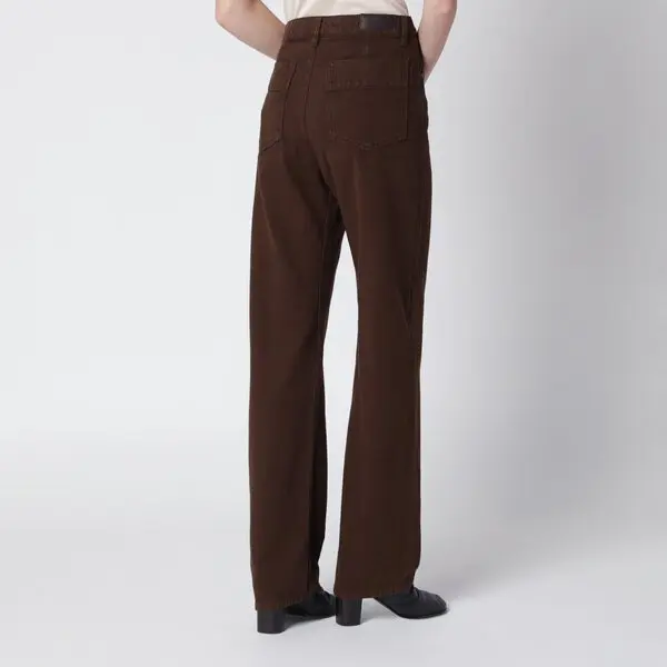 LEMAIRE Twill Trousers - Brown