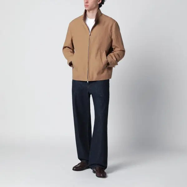 LARDINI Linen-blend Jacket