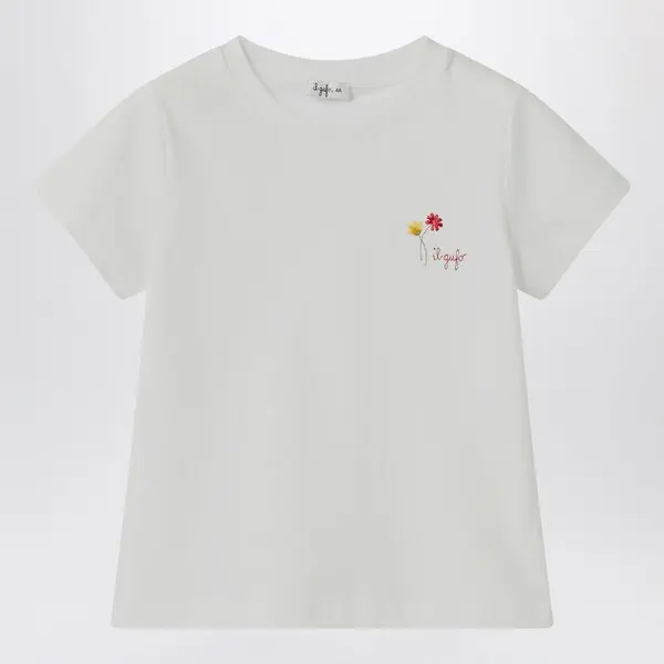 IL GUFO T-shirt With Embroidered Logo - White