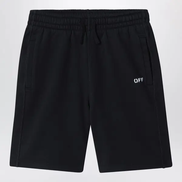 OFF-WHITE™ Logo Print Cotton Shorts