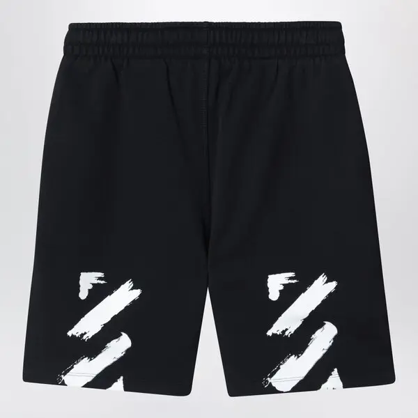 OFF-WHITE™ Logo Print Cotton Shorts