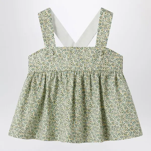 IL GUFO Liberty Fabric Top - Green