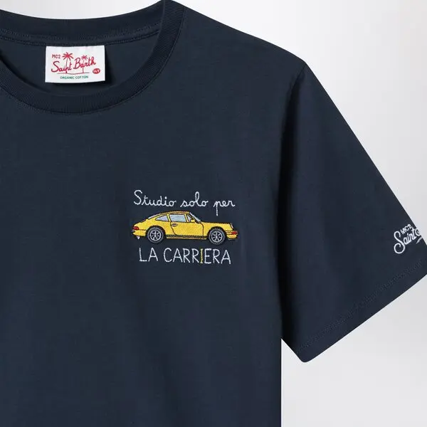 MC2 SAINT BARTH T-shirt With Car Embroidery