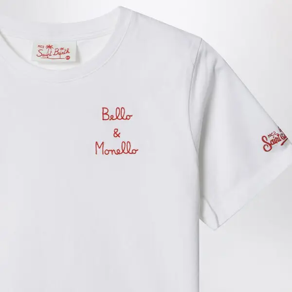 MC2 SAINT BARTH Cotton T-shirt With Embroidery