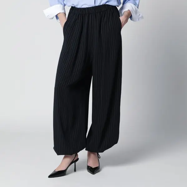 THE FRANKIE SHOP Oakdale Pinstripe Track Pants - Blue