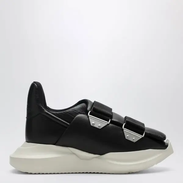 Rick Owens Temple Burrito Geth Leather Sneakers - Black