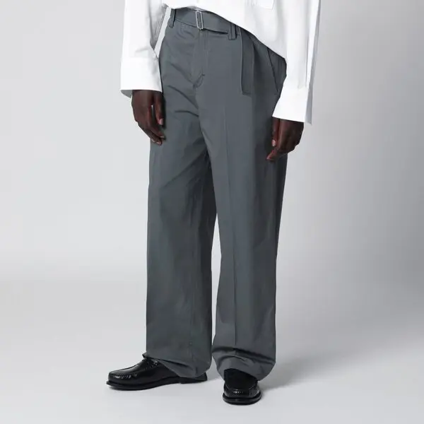 LARDINI Cotton And Silk Trousers - Beige