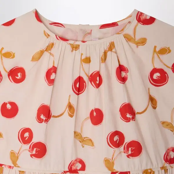 Bonpoint Leontine Écru Ruffled Dress