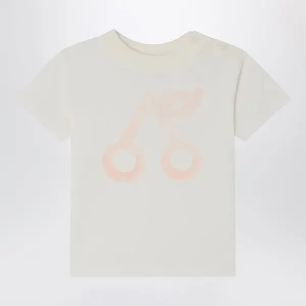 Bonpoint Cai T-shirt With Cherry Print - White