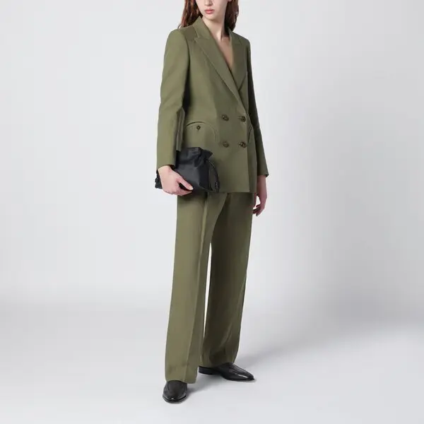 BLAZÉ MILANO Fox Linen Trousers - Green