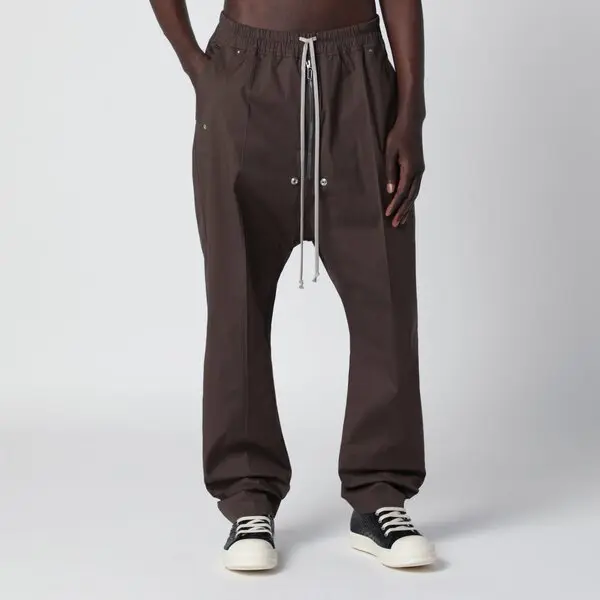 Rick Owens Cotton Blend Bela Trousers - Grey