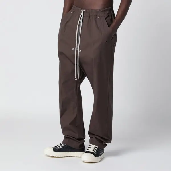 Rick Owens Cotton Blend Bela Trousers - Grey