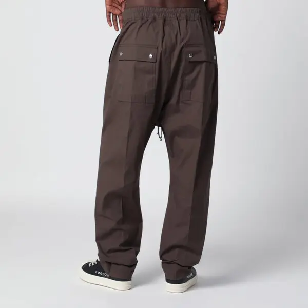 Rick Owens Cotton Blend Bela Trousers - Grey