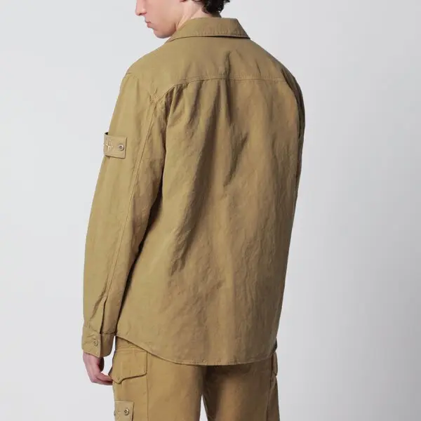 Stone Island Ghost Regular-fit Cotton-linen Overshirt