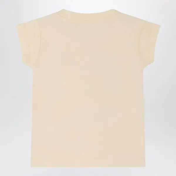 Bonpoint T-shirt With Bain De Soleil Print - Beige