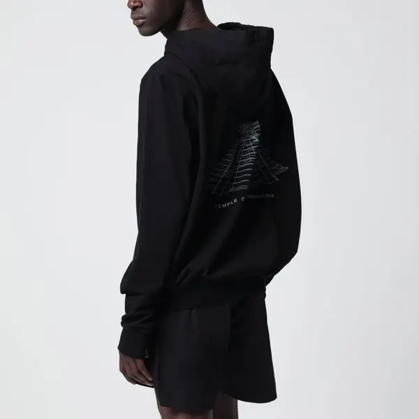 Rick Owens Temple Of Love Owenscorp Graphic Hoodie - Black