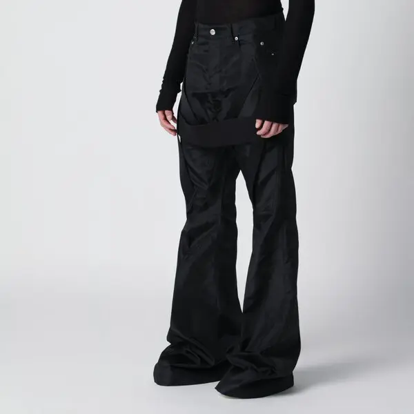 Rick Owens Megastrapped Bolans Nylon Canvas Jeans