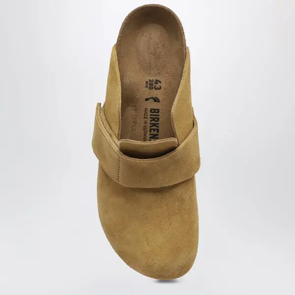 BIRKENSTOCK Loma Suede Leather Clogs - Beige