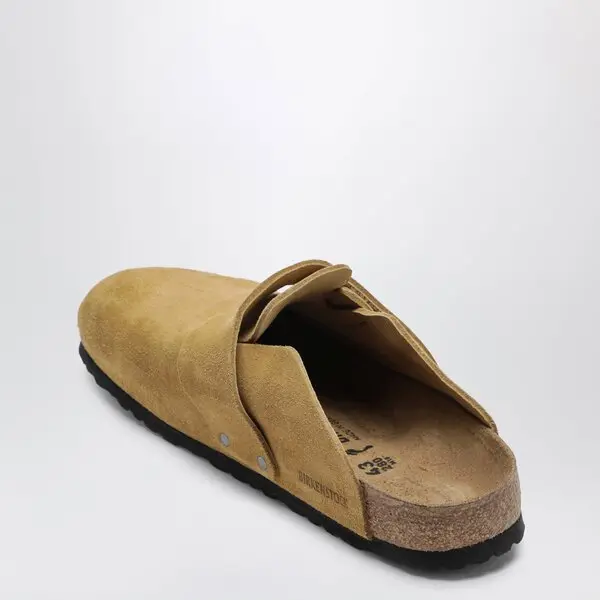 BIRKENSTOCK Loma Suede Leather Clogs - Beige