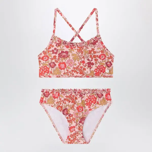 Bonpoint Lais Swimsuit In Liberty Fabric - Pink