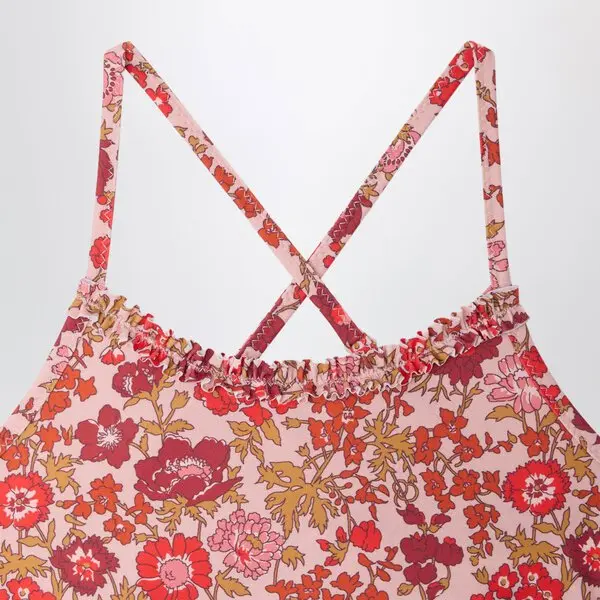 Bonpoint Lais Swimsuit In Liberty Fabric - Pink