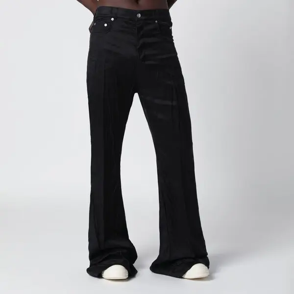 Rick Owens Bolan Bootcut Cupro Twill Jeans - Black