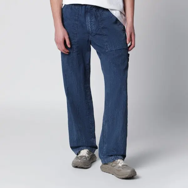 Stone Island Loose-fit Fatigue Trousers - Blue