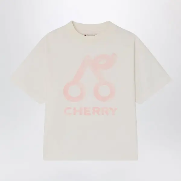 Bonpoint Lele T-shirt With Cherry Print - White