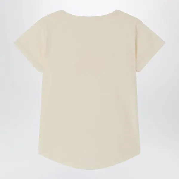 Bonpoint T-shirt With Cherry Print - Beige