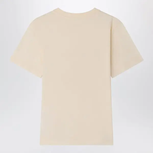 Bonpoint Thida T-shirt With Bain De Soleil Print - Beige