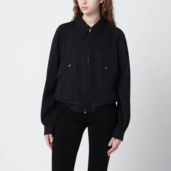 MAISON MARGIELA Zip-up Jacket In Virgin Wool - Black