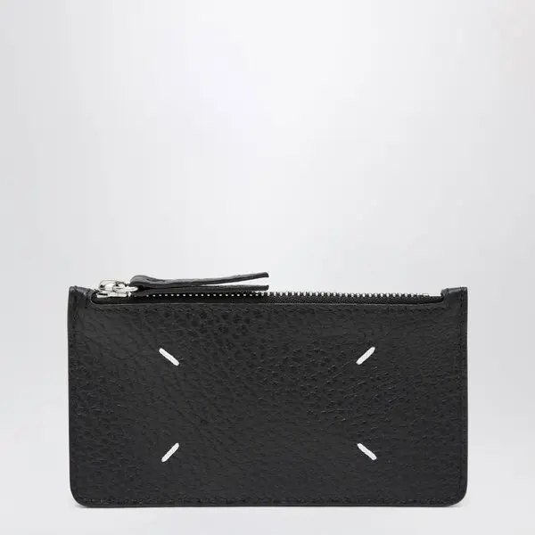 MAISON MARGIELA Four Stitches Zip Cardholder - Black