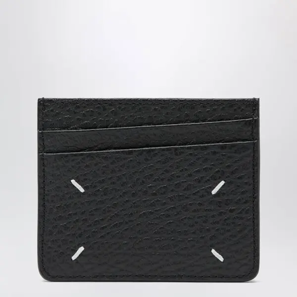 MAISON MARGIELA Four Stitches Calfskin Card Holder - Black