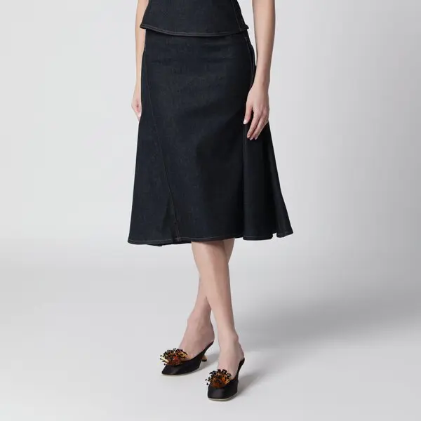 Jacquemus Lavoir De-nîmes Pencil Skirt - Blue