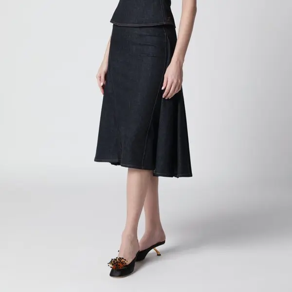 Jacquemus Lavoir De-nîmes Pencil Skirt - Blue