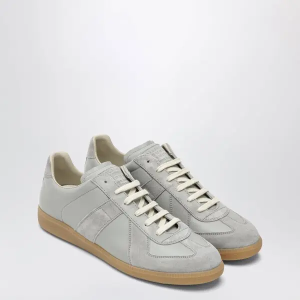 MAISON MARGIELA Replica Leather Sneakers - Grey