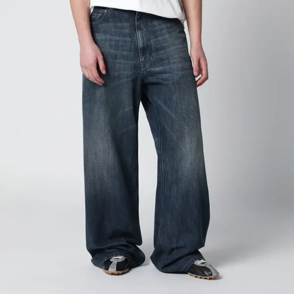 MAISON MARGIELA Wide Leg Denim Jeans - Blue